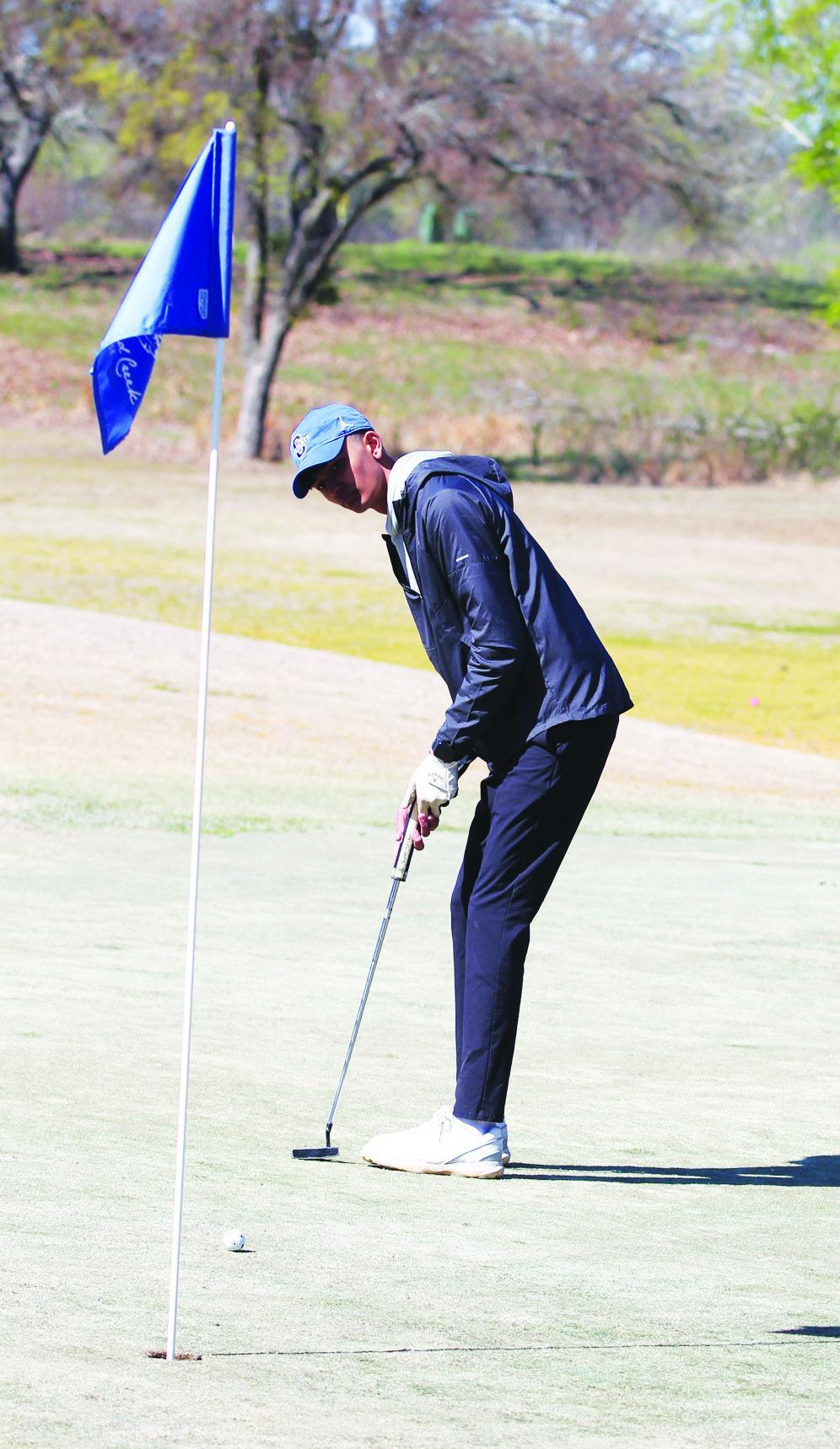 Aum Patel of Checotah makes a successful putt on hole No - News