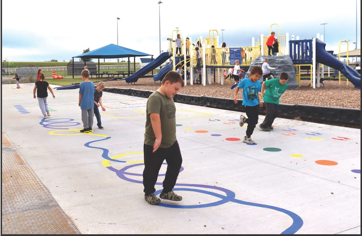 Marshall playground gets colorful addition - News